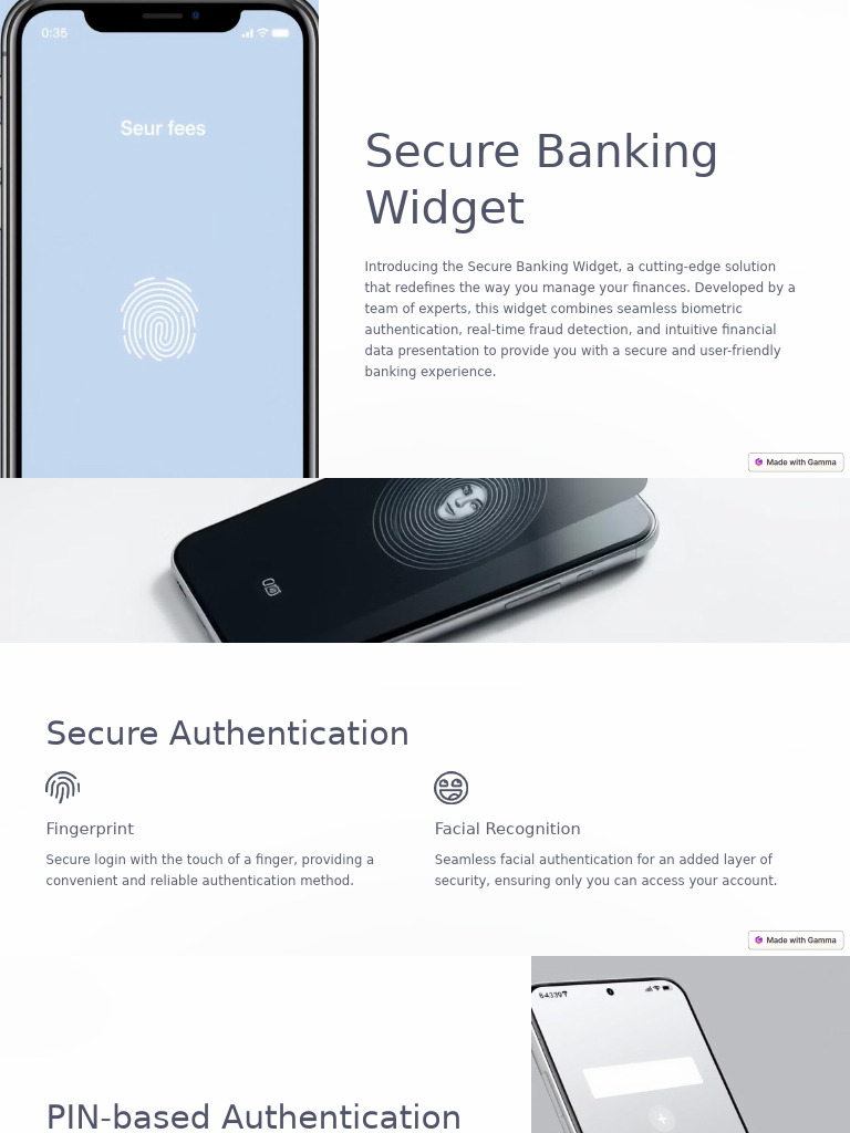 Secure Banking Widget Overview | PDF | Authentication | Security