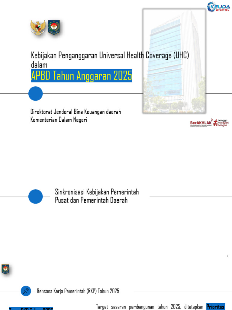 Kebijakan APBD 2025 untuk UHC | PDF