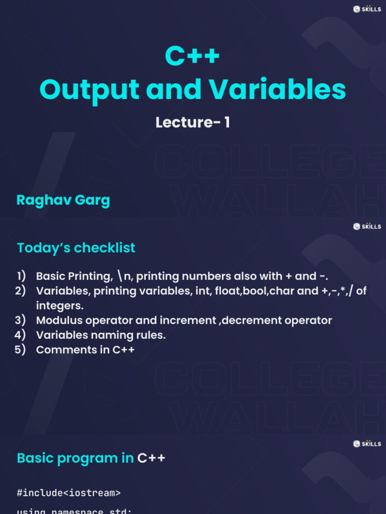 Clecture1ppt 1 Pdf Integer Computer Science Boolean Data Type 