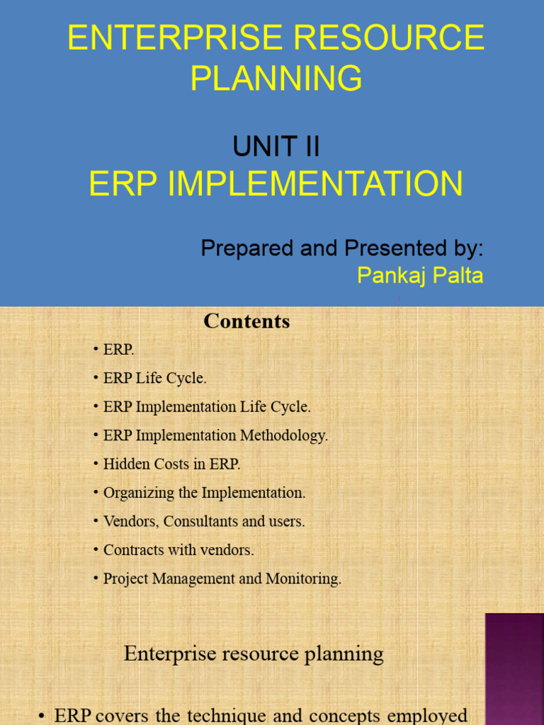 ERP Implementation Guide | PDF | Enterprise Resource Planning ...