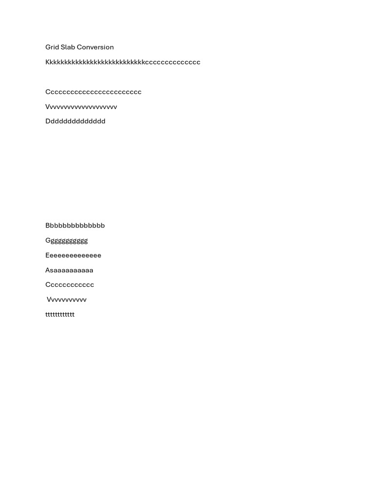 Grid Slab Conversion | PDF