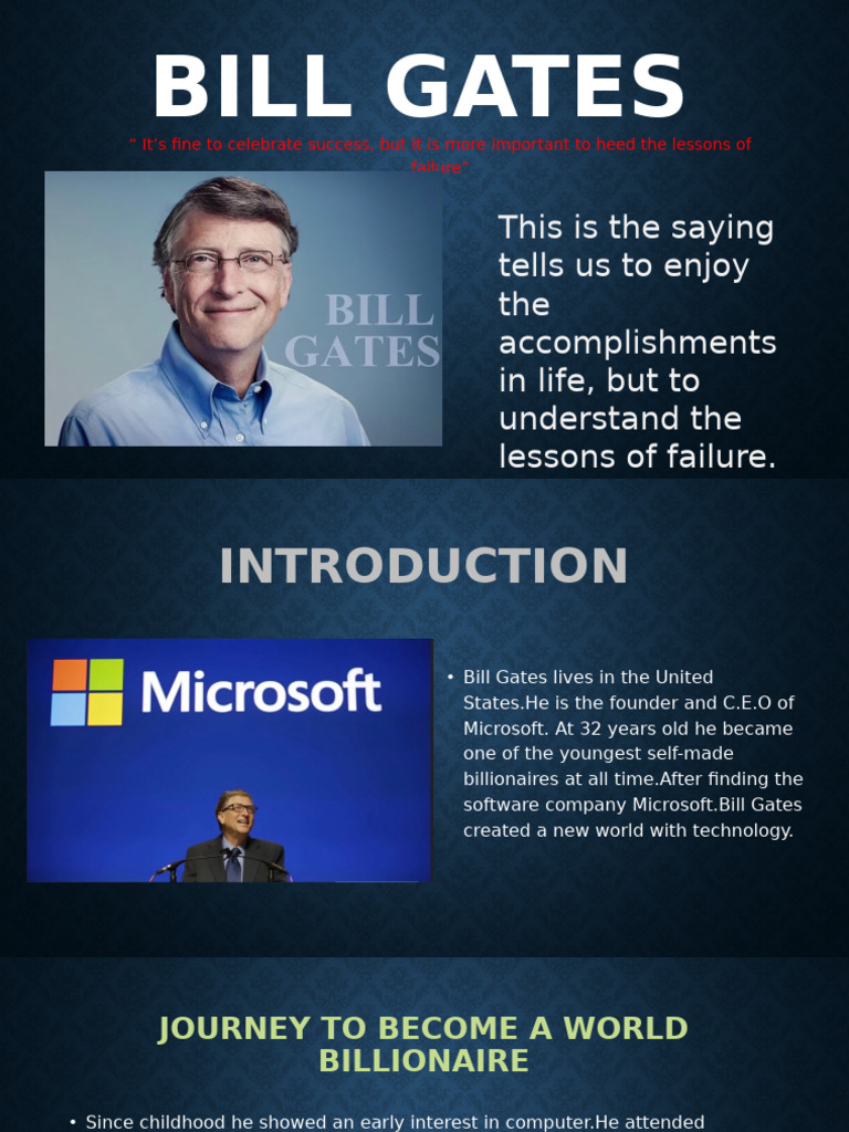Bill Gates: Success, Failure, and Legacy | PDF