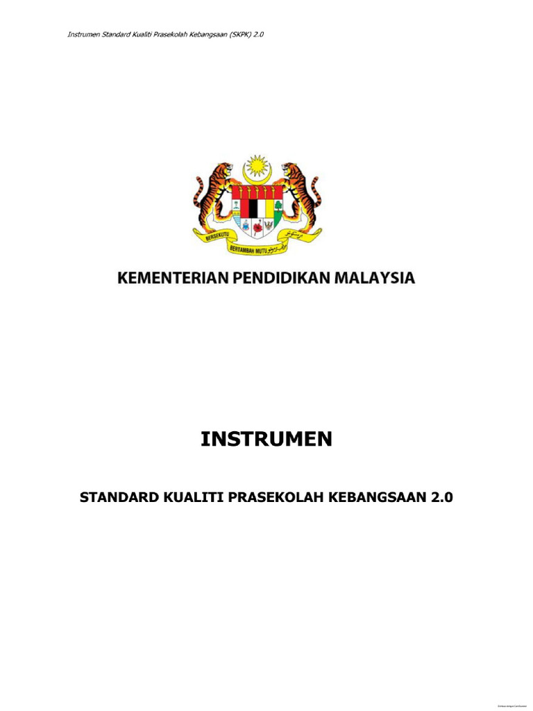 01 Instrumen SKPK 2.0 Keseluruhan | PDF