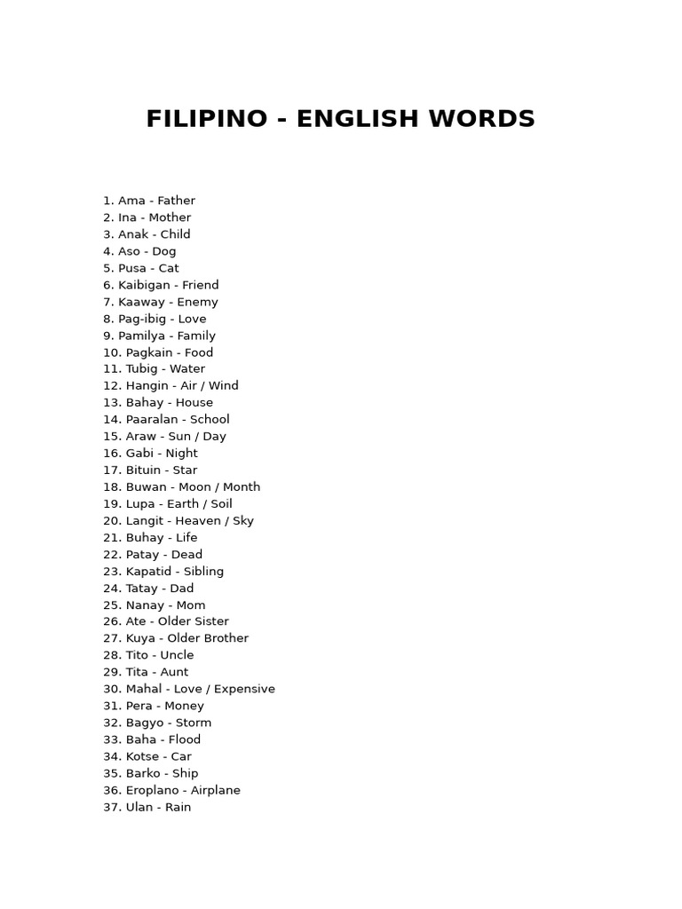 Filipino Notes | PDF