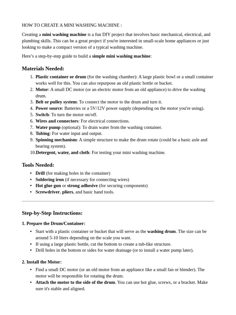 washing machine | PDF | Washing Machine | Machines