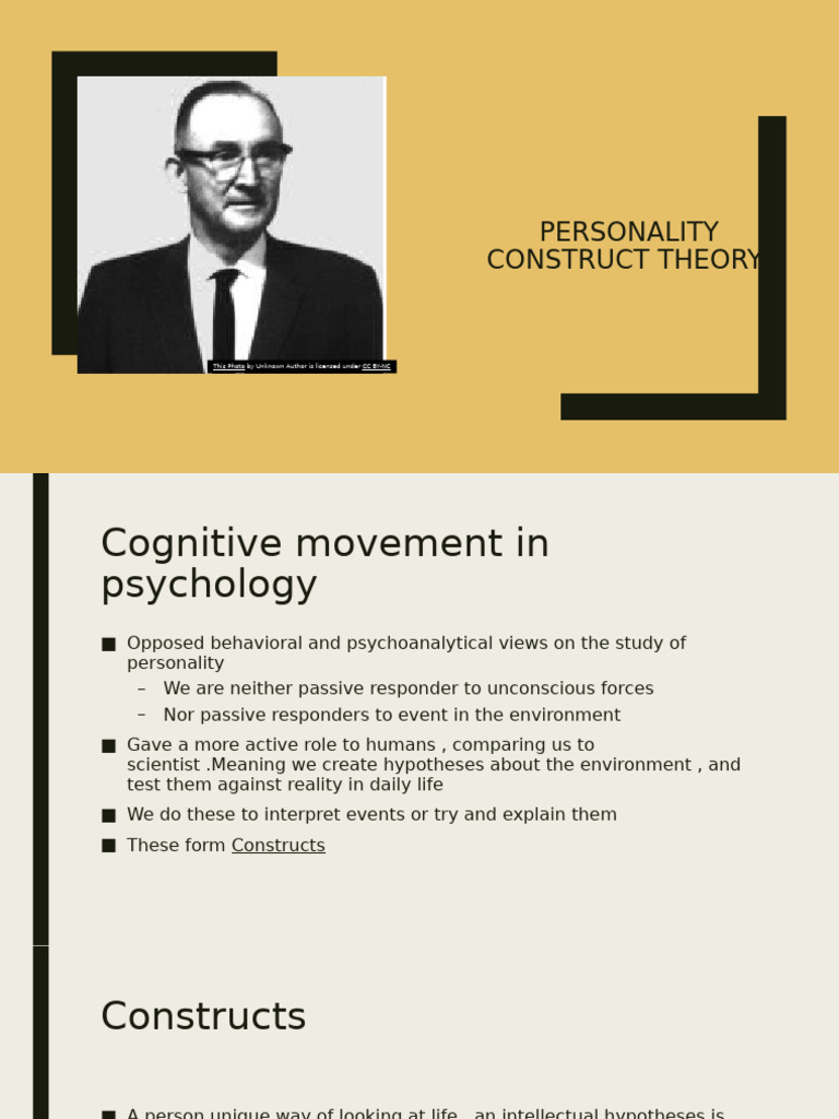Personality Construct Theory | PDF | Psychology | Cognitive Science