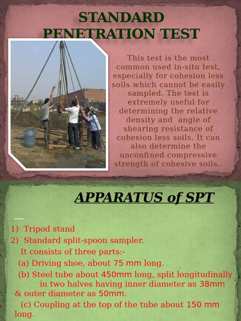 Standard Penetration Test | PDF | Earth Sciences | Applied And ...