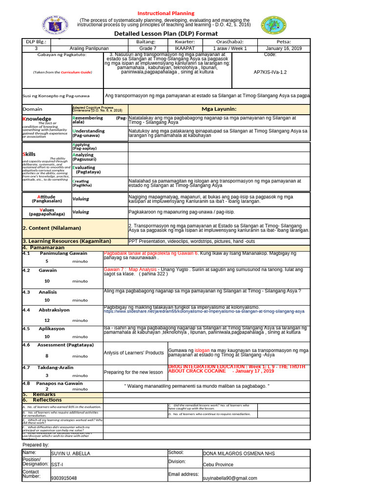 DLP 3 Day 3 Week 1 | PDF