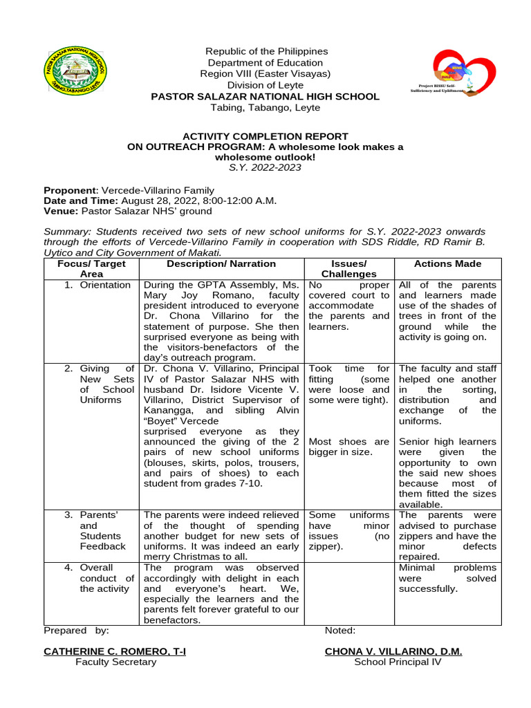ACR Outreach Activity | PDF