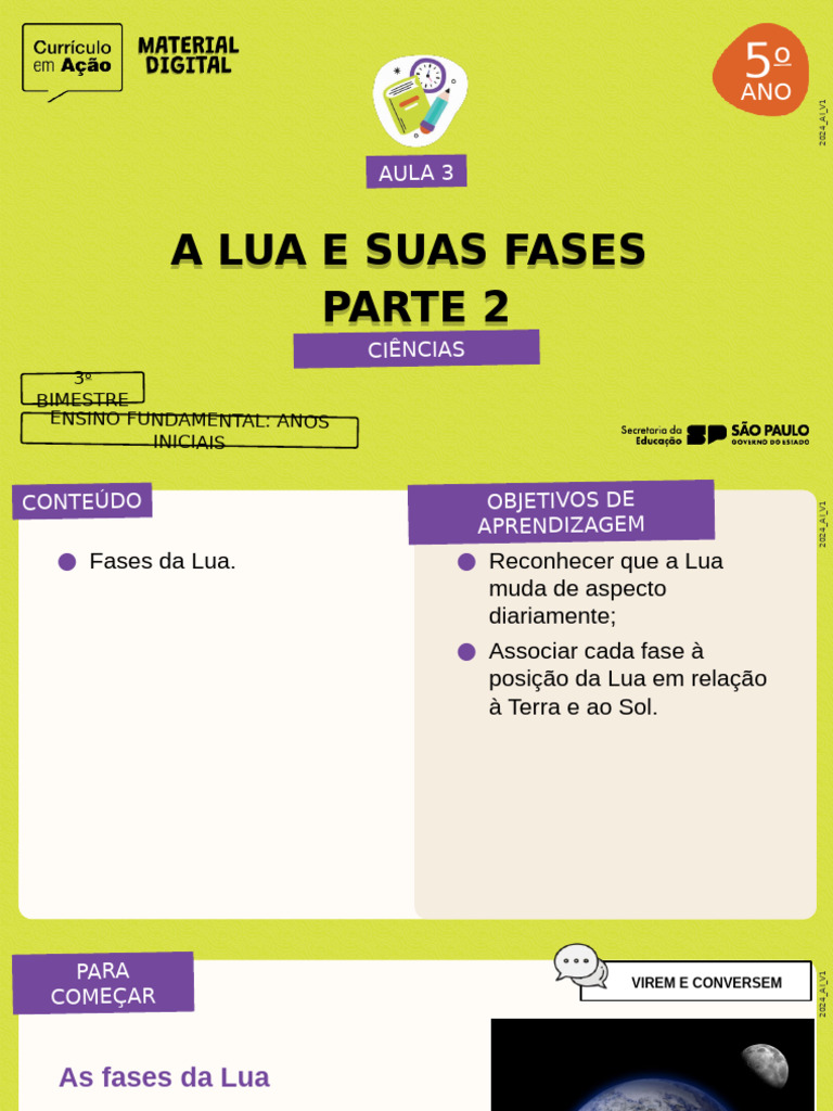 A lua e suas fases | PDF | Lua | Astronomia