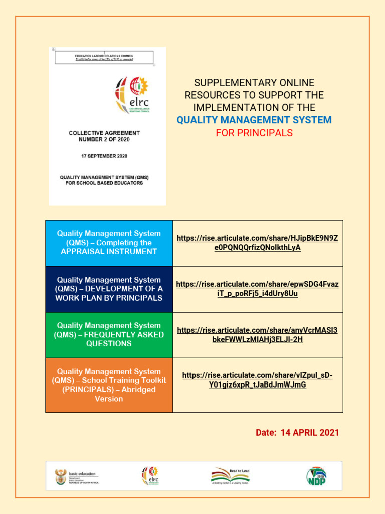 DBE QMS Online Resources | PDF