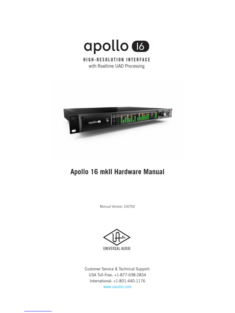 Apollo 16 Mkii Manual | PDF | Computer Monitor | Electrical Engineering