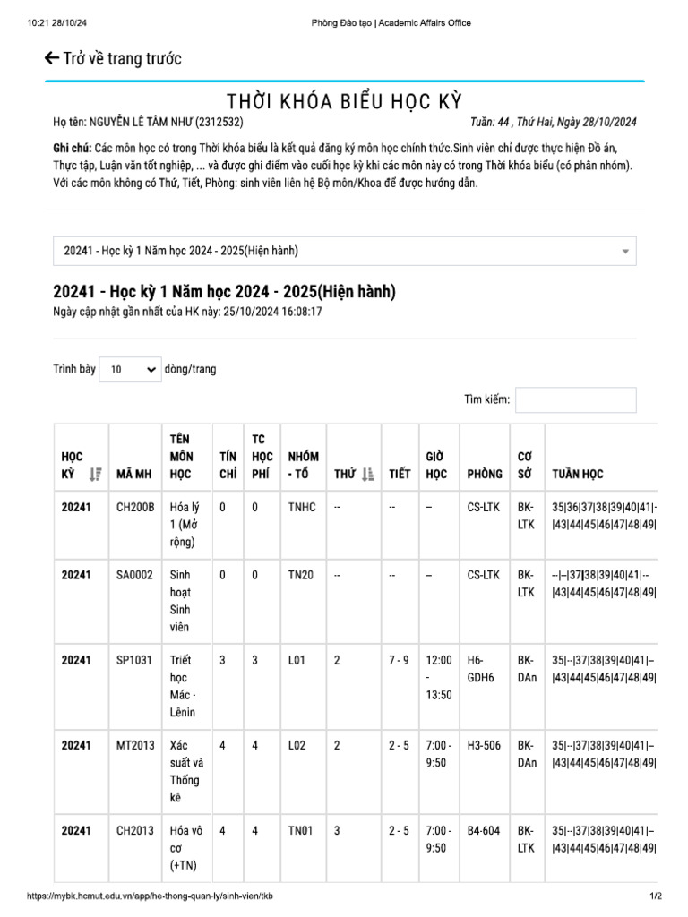 Thoi Khoa Bieu | PDF