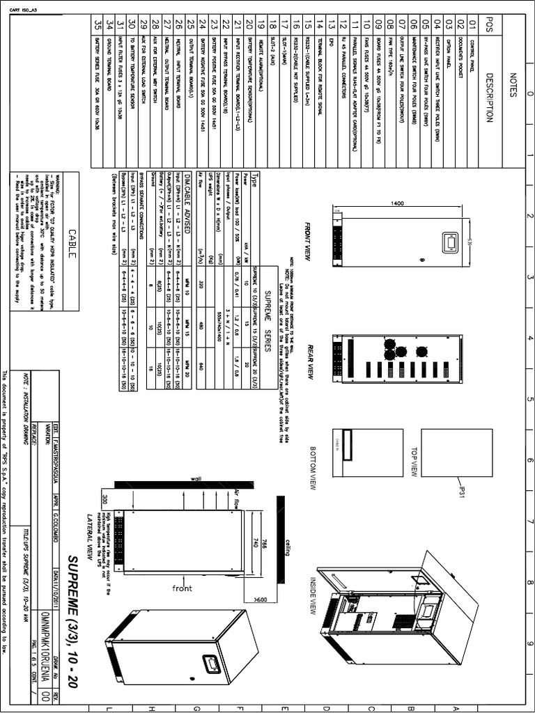 1_SUPREME 15KVA LAYOUT | PDF