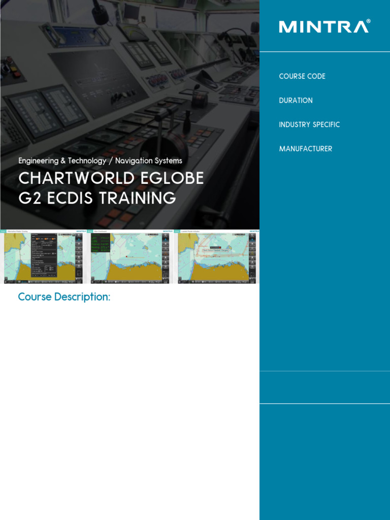 Chartworld Eglobe G2 ECDIS Training | PDF | Information | Software