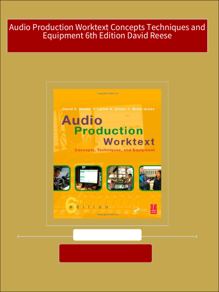 PDF Audio Production Worktext Concepts Techniques and Equipment 6th ... PDF Audio Production Worktext Concepts Techniques and Equipment 6th ...