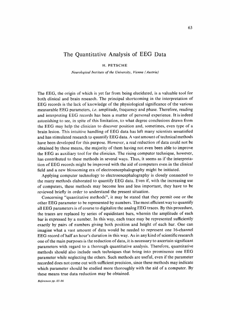 Petsche 1970 | PDF | Electroencephalography | Spectral Density