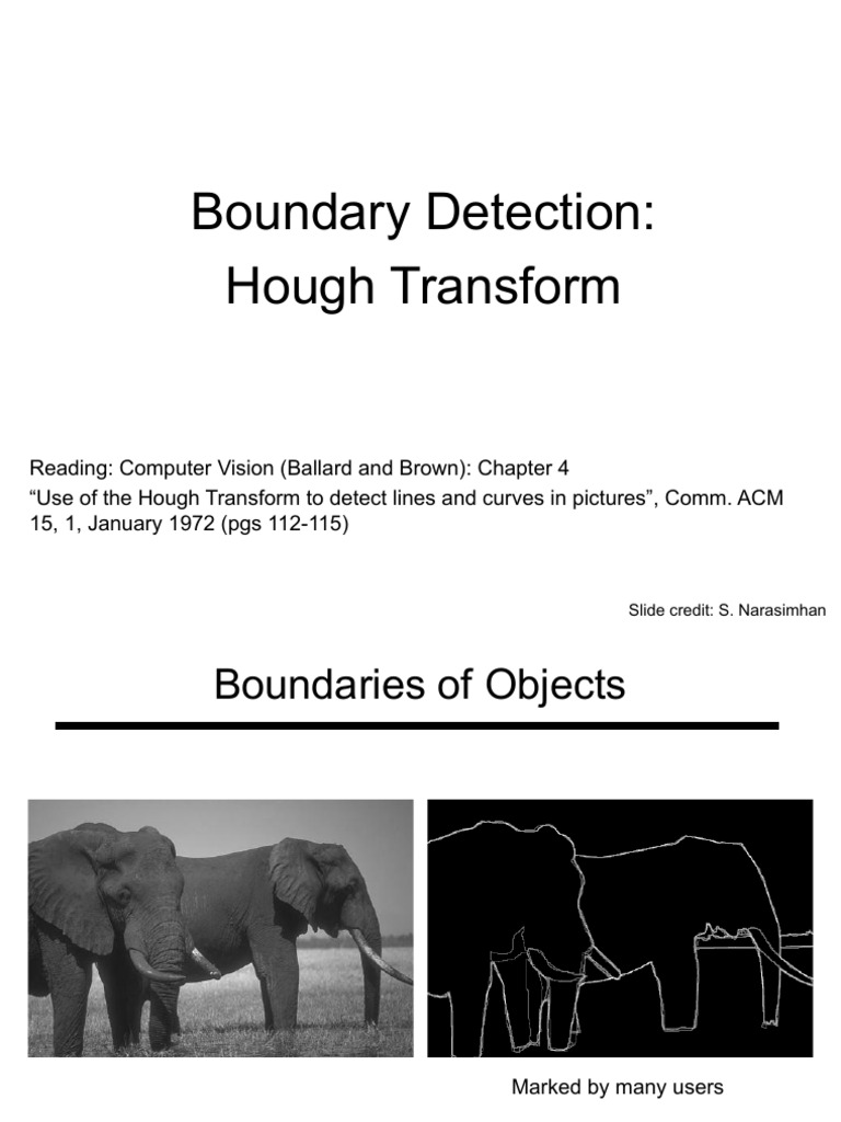 Chap09 - Boundary Detection-Hough Transform | PDF | Algorithms ...