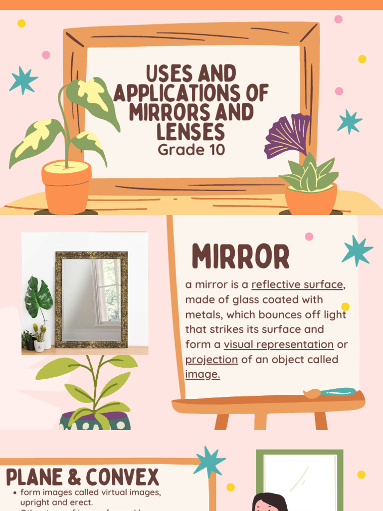 Applications of Mirrors and Lenses | PDF | Mirror | Glass Engineering ...