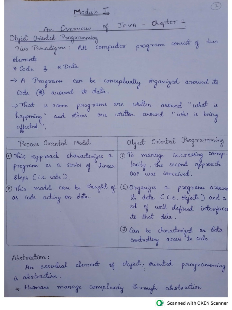Module 1 - OOP With Java | PDF Module 1 - OOP With Java | PDF