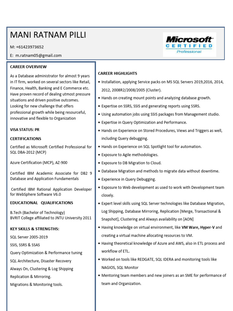 Maniratnam_Updated | PDF | Databases | Microsoft Sql Server
