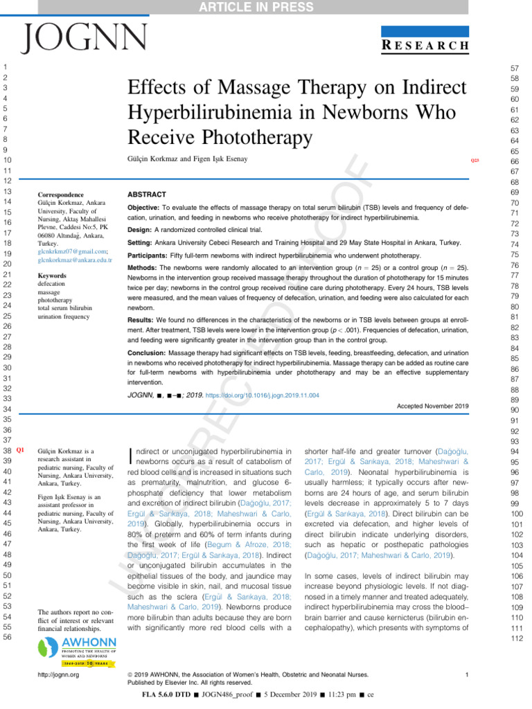 10 1016@j Jogn 2019 11 004 | PDF | Medical Treatments | Medicine