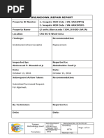 Breakdown and Repair Report Template | PDF