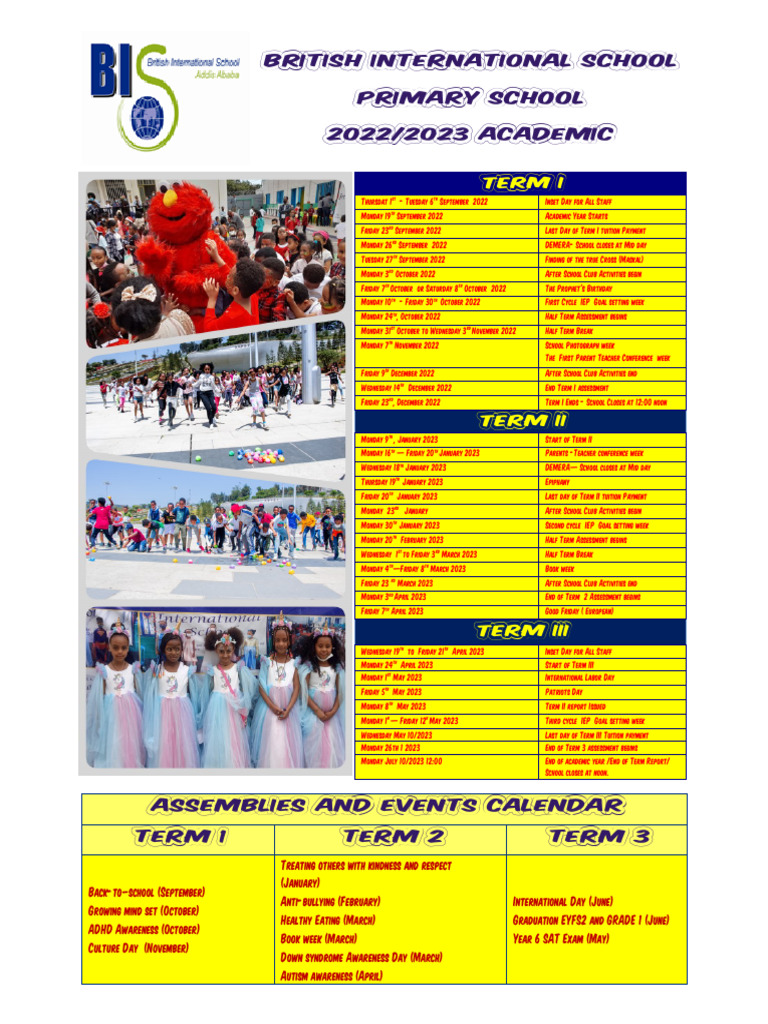 Calendar 2022-2023 (3) | PDF | Academic Term