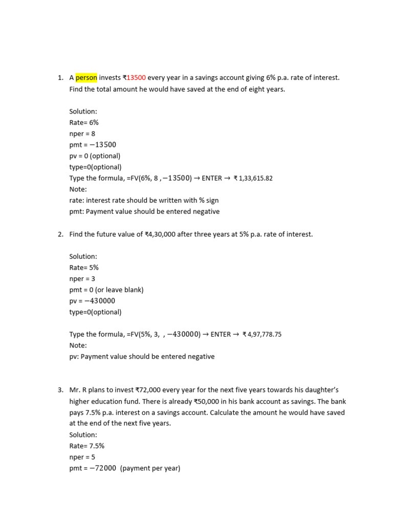 Excel Prac 4 Solution Pdf