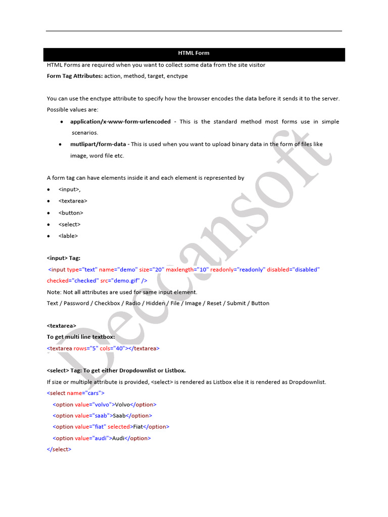 html10 Forms | PDF html10 Forms | PDF
