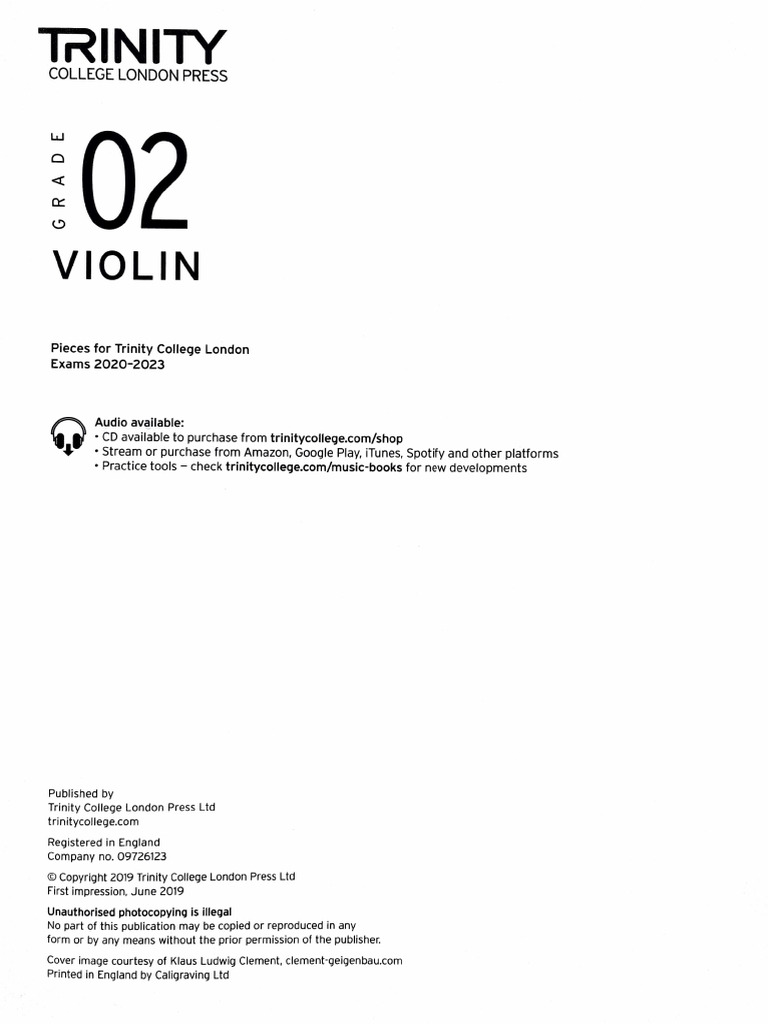 Violin ? Grade 2 | PDF
