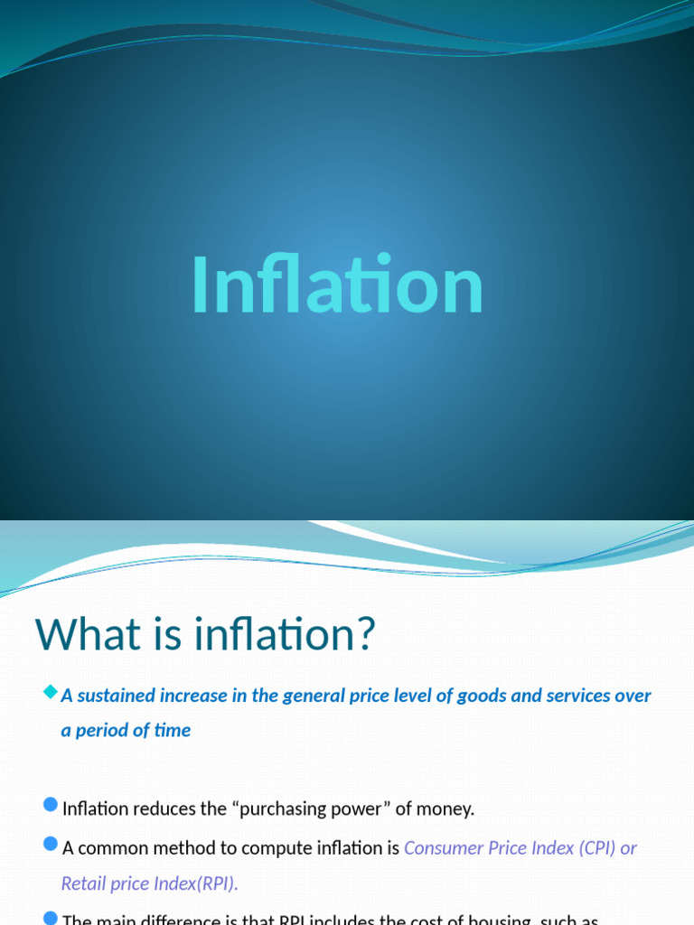 Section 4 Inflation and Deflation | PDF | Cost Of Living | Inflation