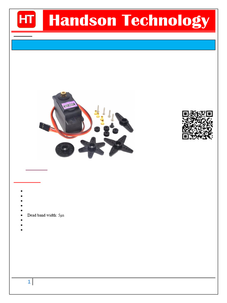 MG996R | PDF | Electric Motor | Arduino