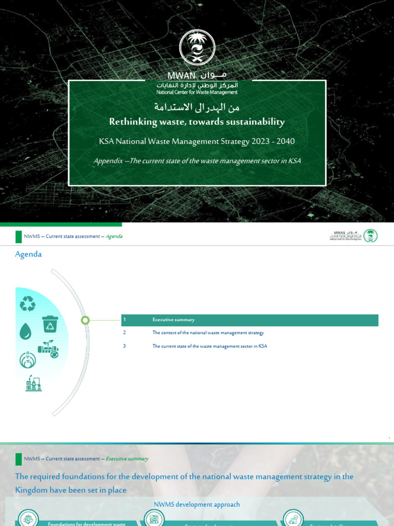 KSA National Waste Management Strategy 2023 | PDF | Waste | Governance