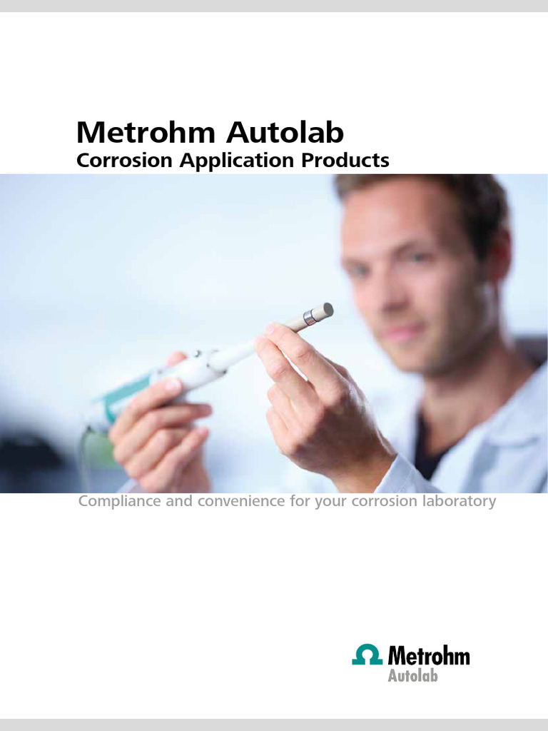 Metrohm Autolab: Corrosion Application Products | PDF | Corrosion ...