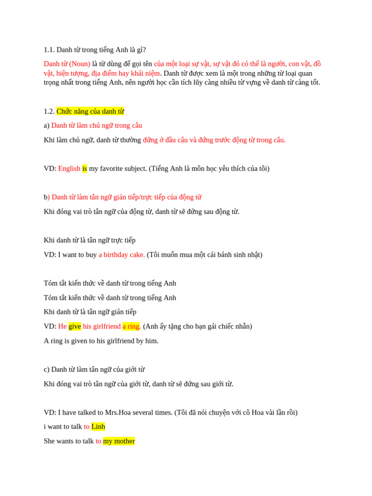 DANH T, Noun | PDF