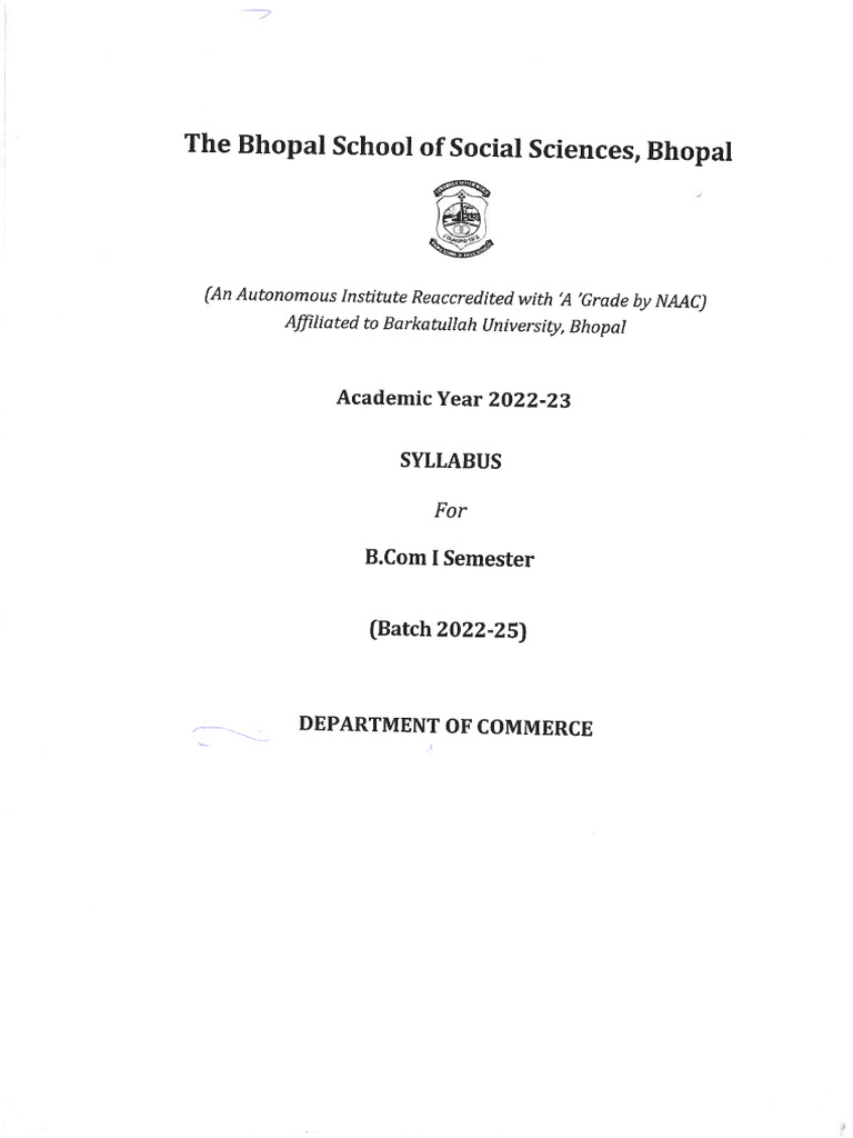 First Semester 2022-23 | PDF