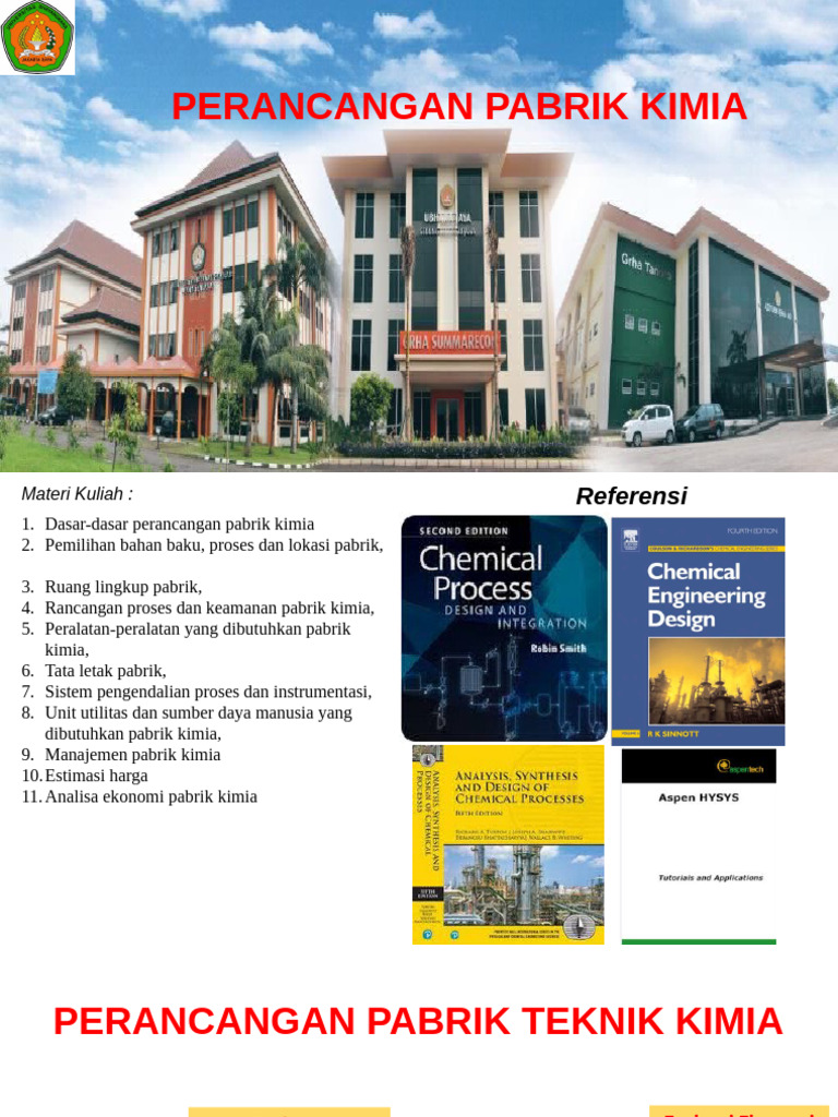 Perancangan Pabrik 2024 | PDF | Engineering | Chemical Engineering