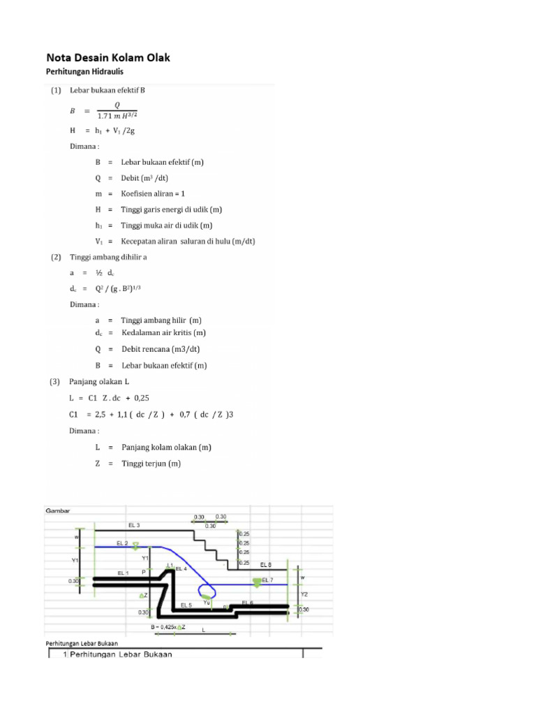 Desain Note Kolam Olak | PDF