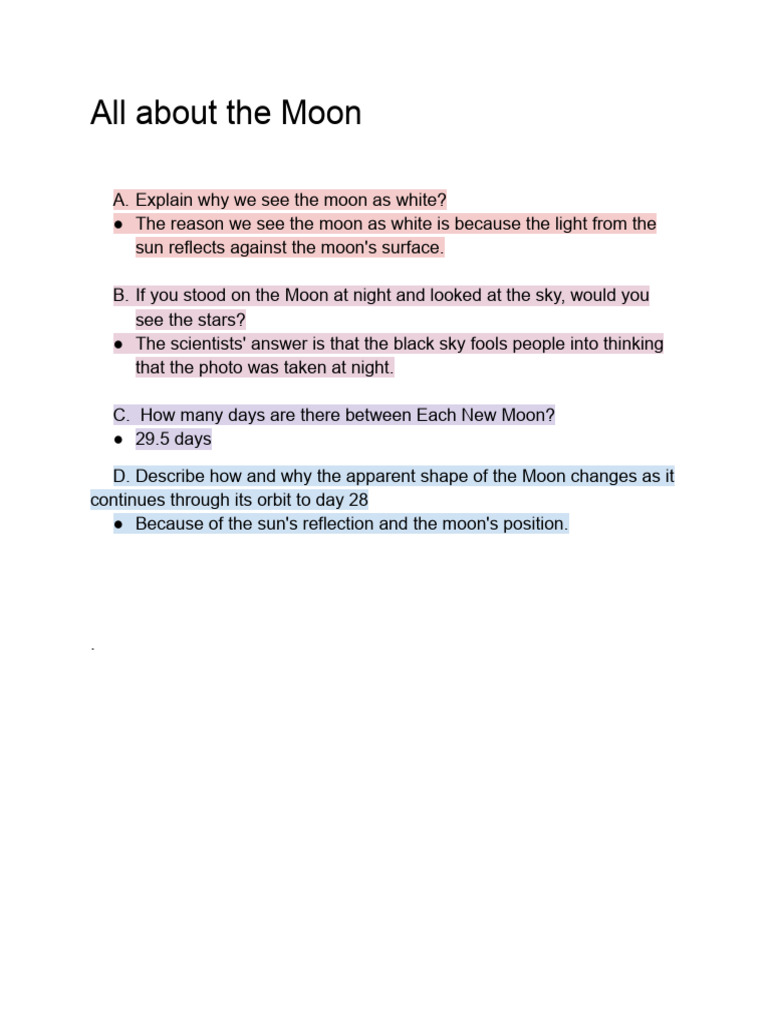 Science-Moon ! | PDF