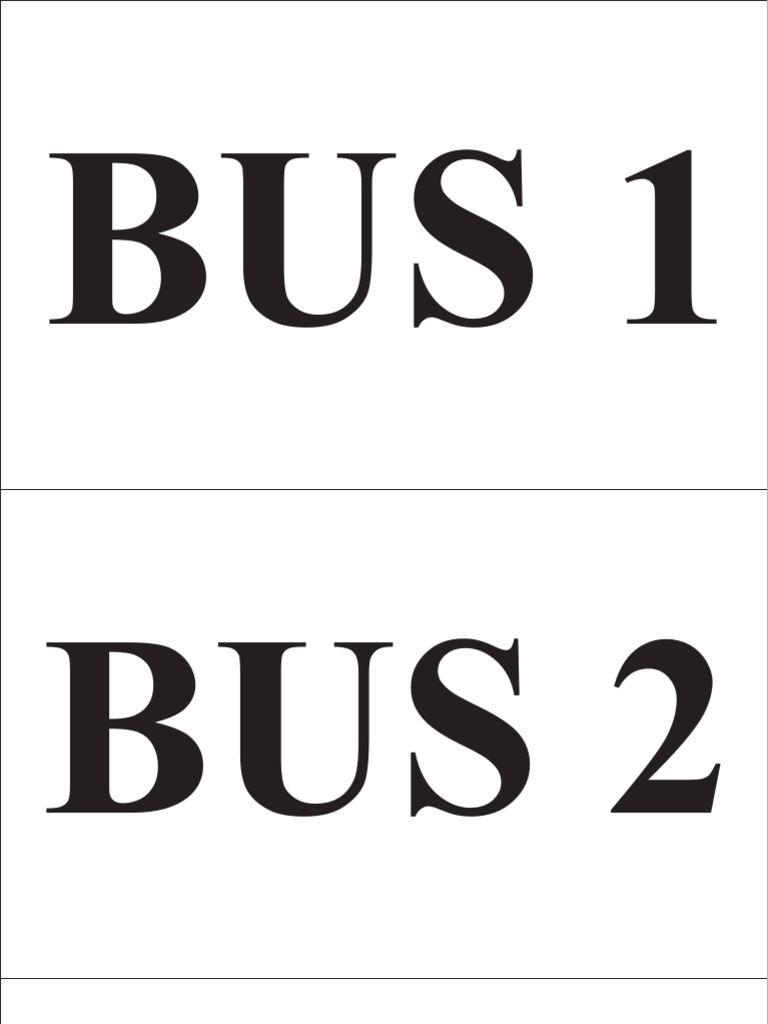 Bus 123 | PDF