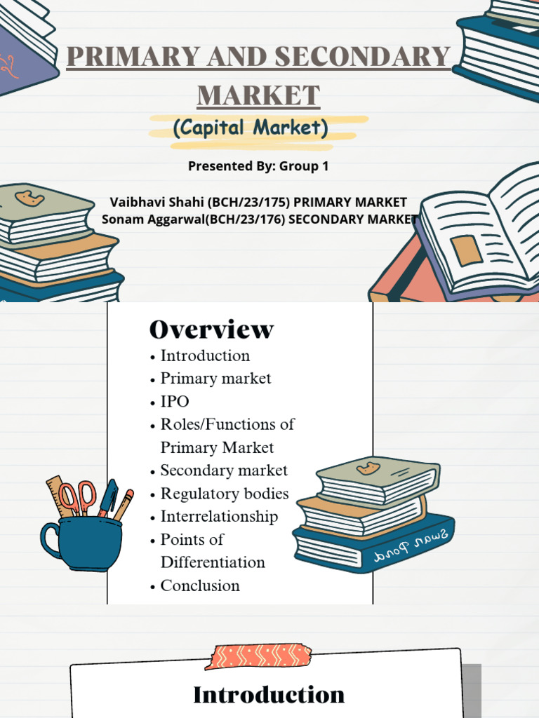 Understanding Primary and Secondary Markets | PDF | Initial Public ...