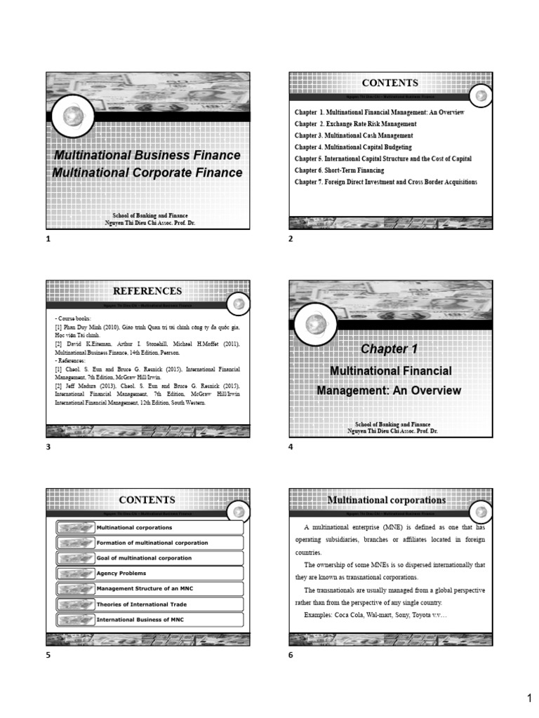 Chapter 1.multinational Financial Management An Overview | PDF ...