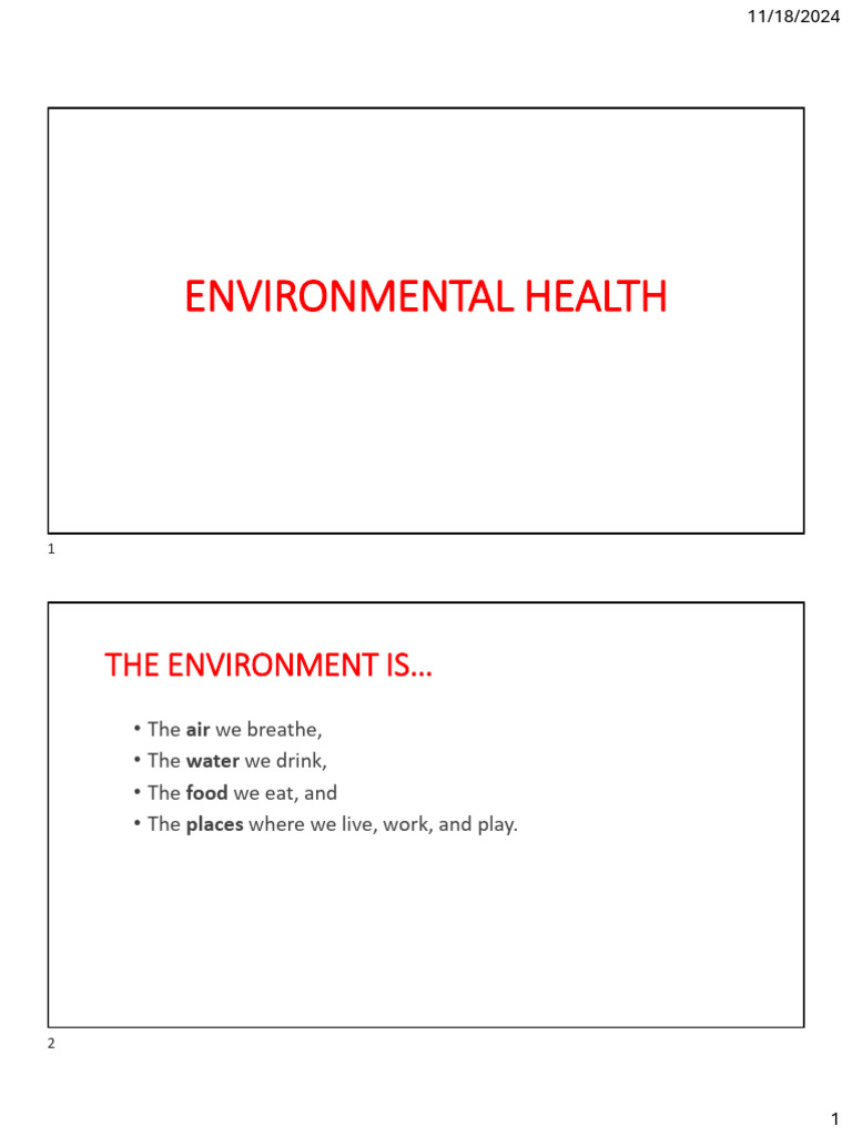 Environmental Health | PDF | Environmental Health | Particulates