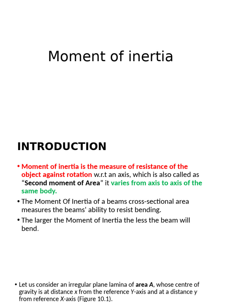 Understanding Moment of Inertia Basics | PDF | Cartesian Coordinate ...