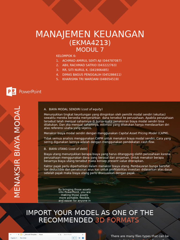 Manajemen Keuangan KB 7 | PDF | 3 D Computer Graphics | Software