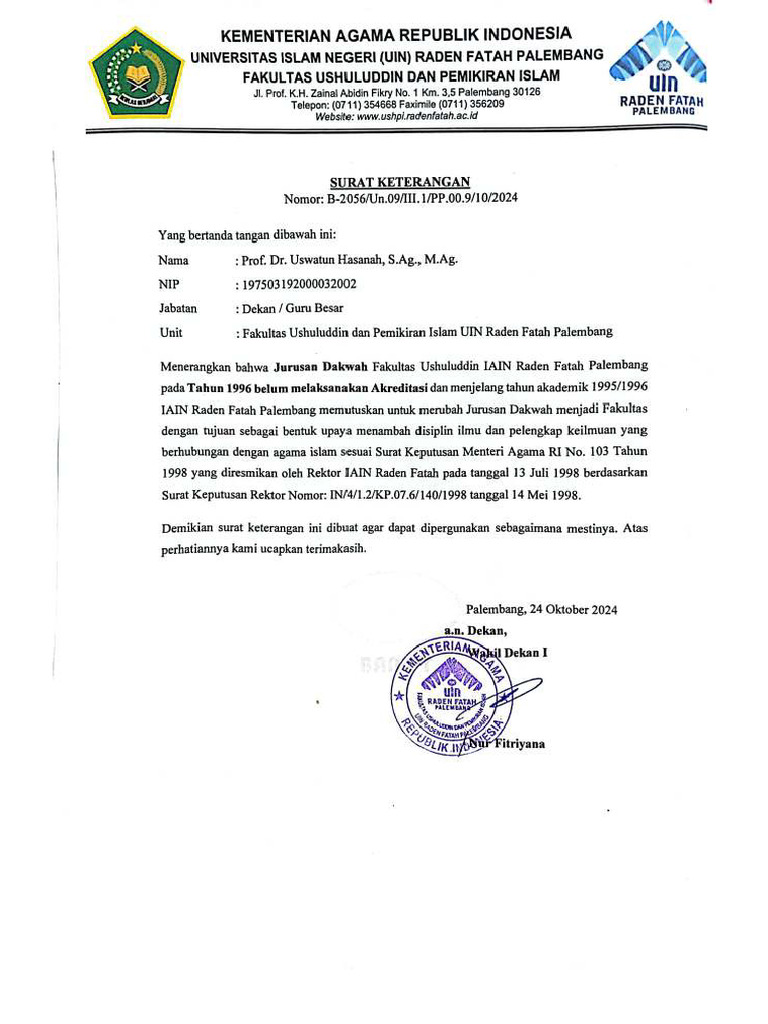 Surat Keterangan BPK | PDF