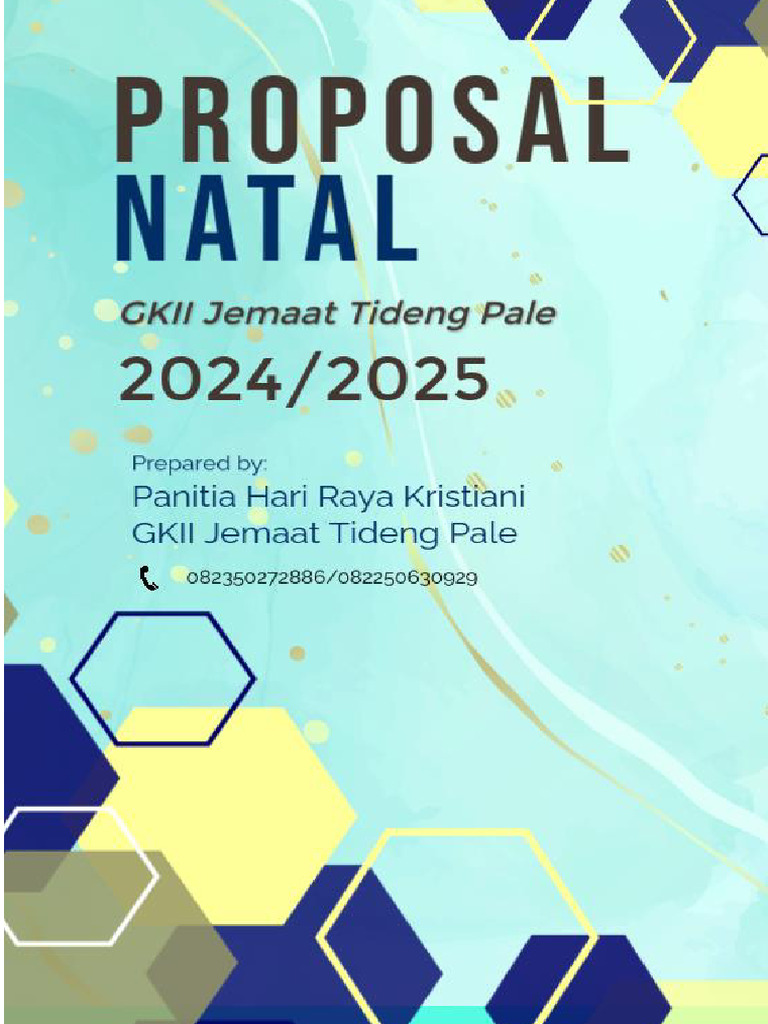 PROPOSAL NATAL GKII TIDENG PALE TAHUN 2024 KEPADA BPK. INGKONG ALA, SE ...