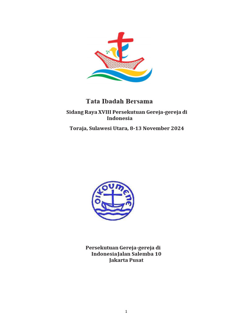 Makna Logo Sidang Raya PGI 2024 | PDF