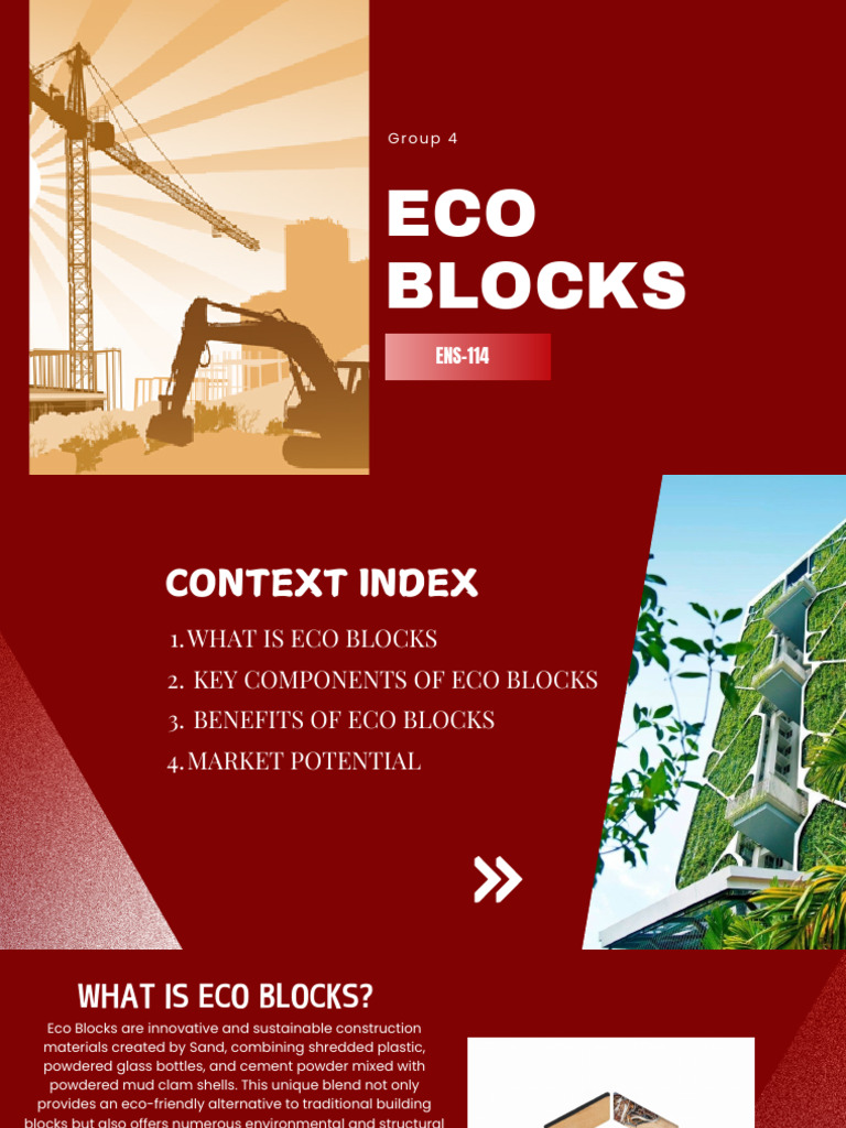 Eco Blocks | PDF | Cement | Plastic